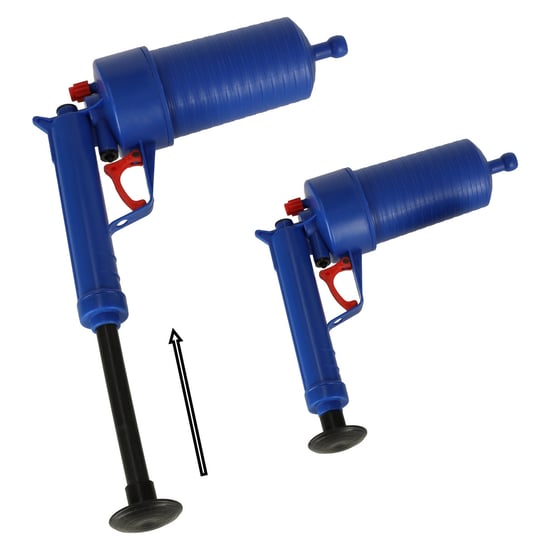 PISTOLET do udrażniania | przepychacz rur toalet | wymienne końcówki ...