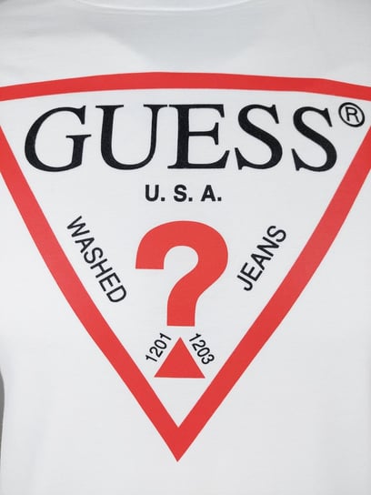 Koszulka biała LOGO T-shirt męski Guess r.XL - GUESS | Moda Sklep EMPIK.COM