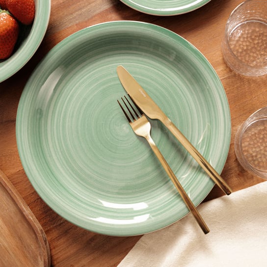 Talerz DUŻY OBIADOWY OBLAN 27cm HOMLA kamionka - Homla | Sklep EMPIK.COM