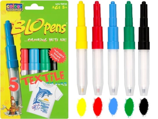 Dmuchane mazaki do tkanin Centropen Blopen Textile 5 kolorów + 1 ...