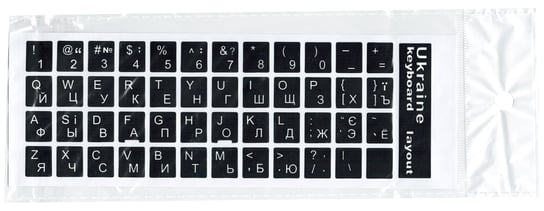 Naklejki na klawiaturę laptopa pc QWERTY Ukraina | cyrylica - VORTEX ...