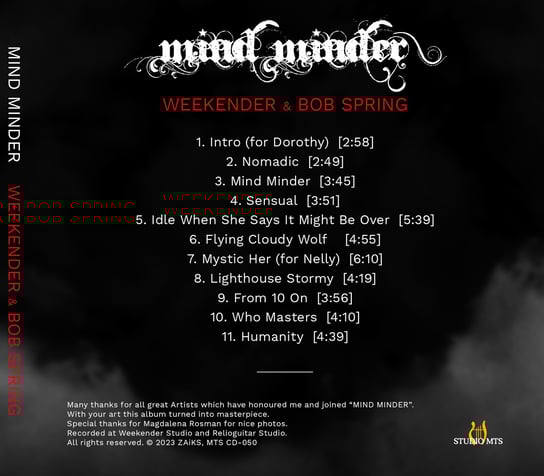 Mind Minder - Weekender & Bob Spring - Walkowski Tomasz | Muzyka Sklep ...