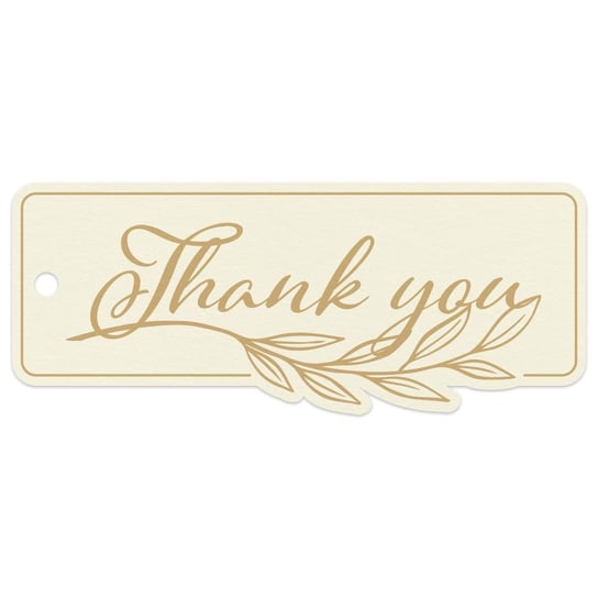Zawieszki Pure joy - Thank you, 20 szt., 7,3 x 2,5 cm - P13 | Sklep EMPIK.COM
