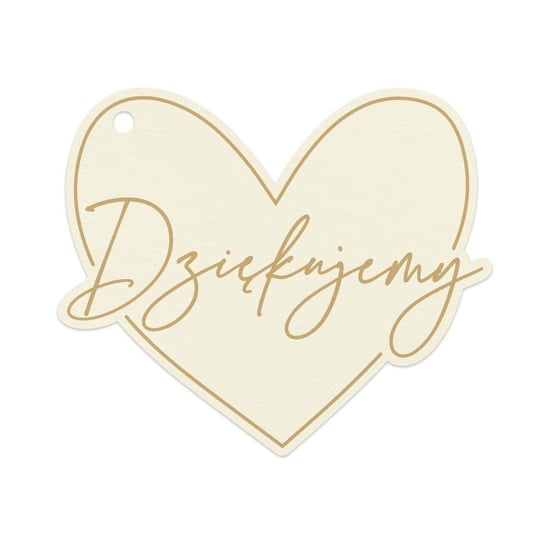 Zawieszki Basic - Dziękujemy, 20 szt., 7,5 x 4,5 cm - P13 | Sklep EMPIK.COM