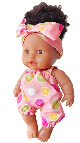 Lalka Bobas Ciemnoskóra Jak Żywa Z Włosami Włosy Afro Duża Piękna ...