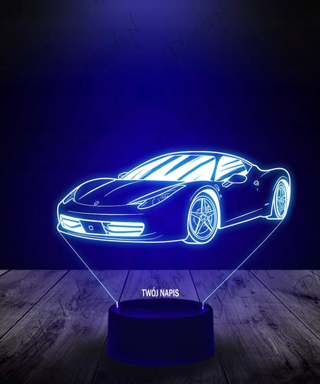 Lampka Nocna 3D LED Ferrari California Prezent - Plexido | Sklep EMPIK.COM