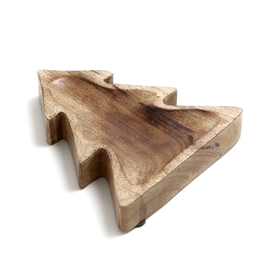 Taca AMBRA choinka drewniana 18x20x4cm HOMLA - Homla | Sklep EMPIK.COM