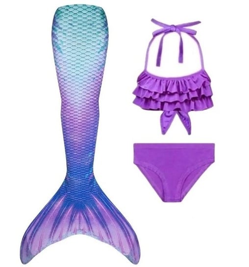 OGON SYRENY SYRENI STRÓJ KĄPIELOWY SYRENKA KOSTIUM SYRENA 122 / 128 ...