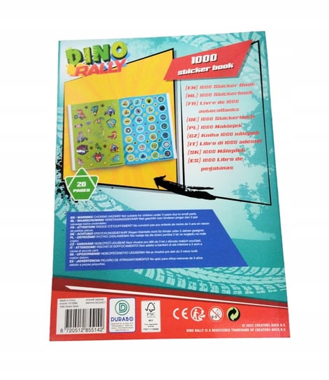 Naklejki klasyczne DINO RALLY Durabo 1000 sztuk - Inna marka | Sklep ...