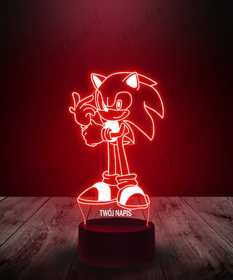 Lampka na Biurko Statuetka Led Sonic the Hedgehog - Plexido | Sklep ...