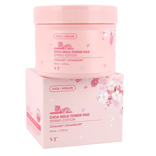 Vt Cosmetics, Cica Mild Toner Pad, Płatki Tonizujące, Spring Edition, 60 Szt. | Sklep EMPIK.COM