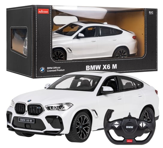 Autko auto zdalnie sterowane BMW X6 M 1:14 RASTAR Biały - Inna marka | Sklep EMPIK.COM
