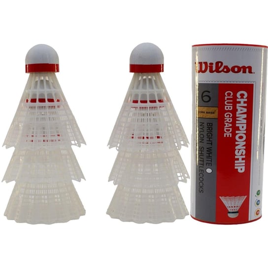LOTKA BADMINTON NYLON WILSON CHAMPIONSHIP TUBA 6SZT BIAŁA 79 - Wilson ...