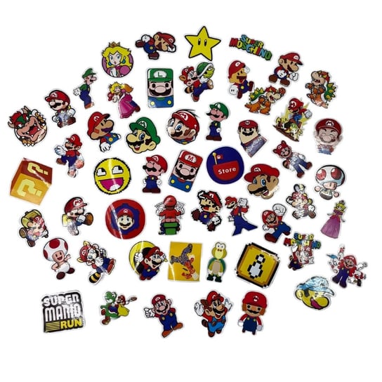 Zestaw Naklejek Wlepki StickerBomb Super Mario Bros N321 - Inna marka ...