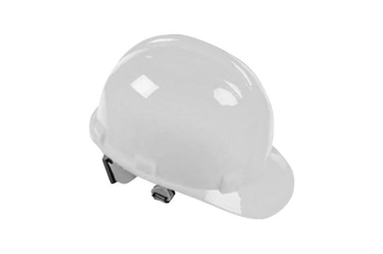 Kask roboczy z paskiem podbródkowym HELMET ERIK kask ochronny HDPE ...