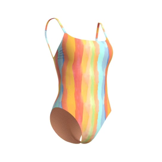 Strój kąpielowy damski treningowy Arena Women Tie Back Multistripes R ...