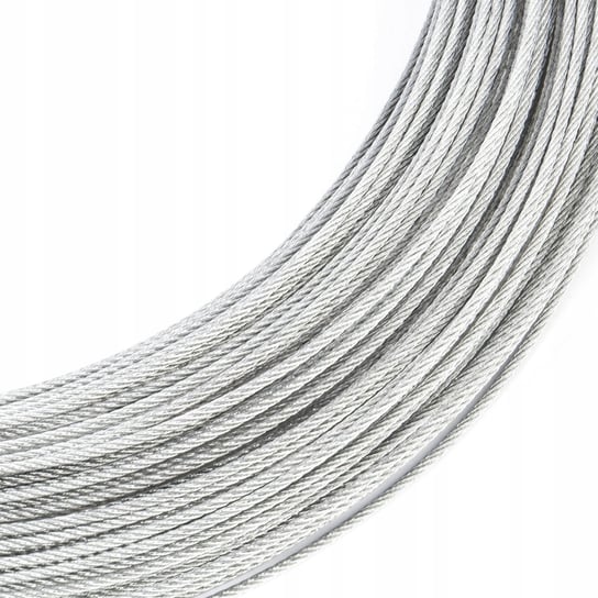 Lina linka stalowa 3mm splot 6x19 OC ocynk 200m - Inna marka | Sport Sklep EMPIK.COM