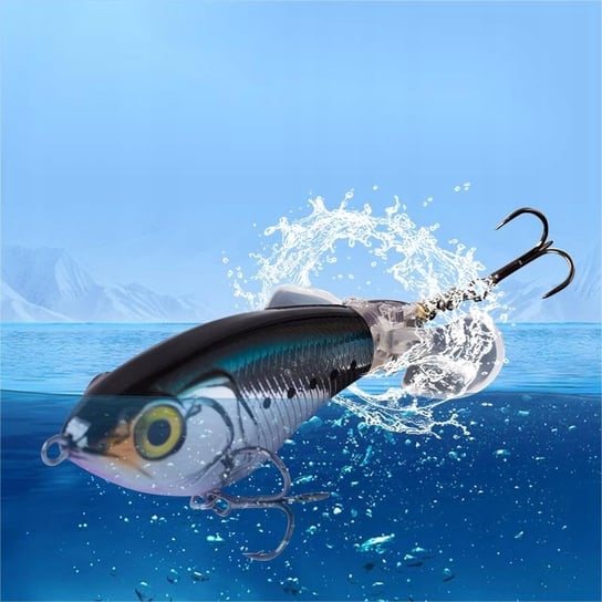 Wobler Przynęta WĘDKARSKA SZCZUPAK SUM Popper Flopper Whopper OBROTOWY ...