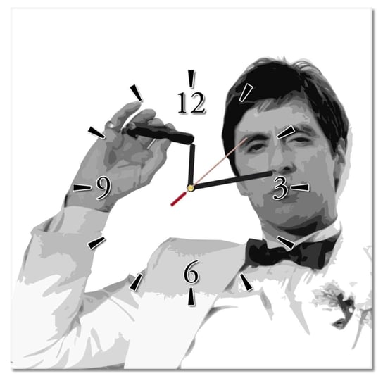 Zegar Scarface Al Pacino, 40x40cm - ZeSmakiem | Sklep EMPIK.COM