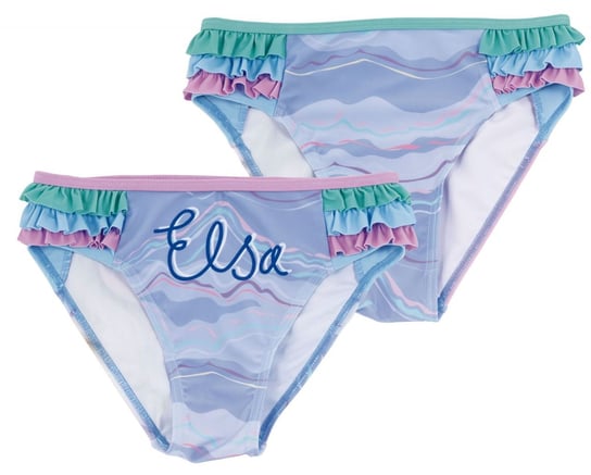 Strój Kąpielowy Elsa Elza Frozen Kąpielówki Majtki 110/116 Dziewczęce 2 ...