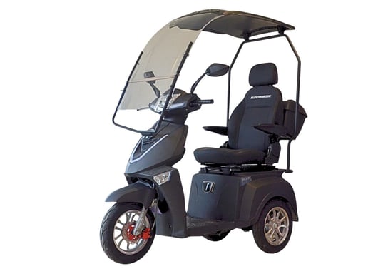 Skuter elektryczny trzykołowy Electroride Fasti 3 Max z dachem + pas ...