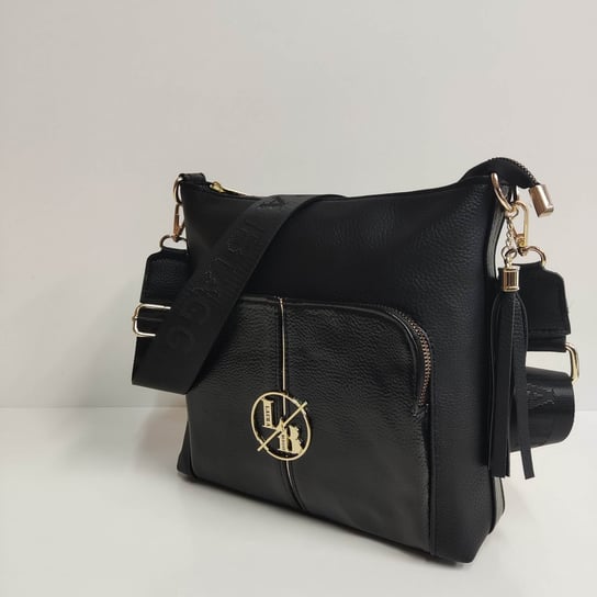 Torebka Listonoszka Laura Biaggi Czarna Klasyczna Nowa Kolekcja - Inna marka | Moda Sklep EMPIK.COM