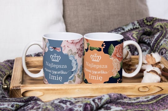 Kubek ceramiczny Prezent Dla Najlepszej Nauczycielki IMIĘ Wz, 330 ml, StyleCouture ...