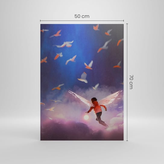 Obraz na płótnie - Trzeba mieć wyobraźnię i odwagę - 50x70cm ...