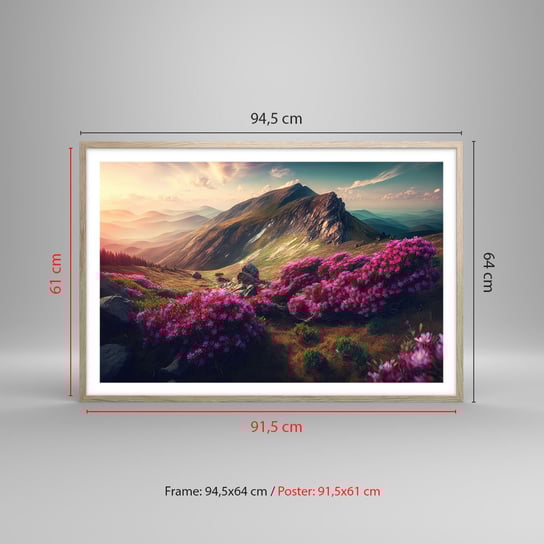 Obraz - Plakat - Lato w górach - 91x61cm - Krajobraz Natura Góry - Foto Plakaty na ścianę w ...
