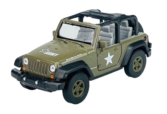 Welly JEEP Wrangler Rubicon Bez Dachu Wojskowy 1:34 Samochód Nowy ...