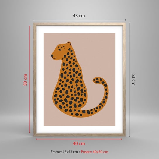 Obraz - Plakat - Panterka to modny wzór - 40x50cm - Dla Dzieci Pantera Zwierzęta - Foto Plakaty ...