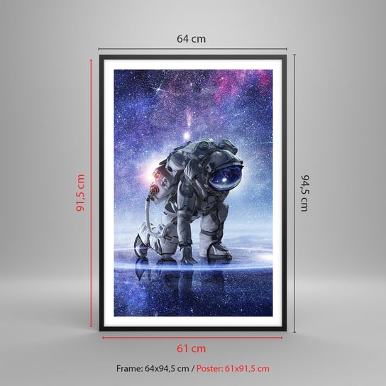 Obraz - Plakat - Niebo gwiaździste nade mną - 61x91cm - Kosmonauta Kosmos Astronauta - Foto ...