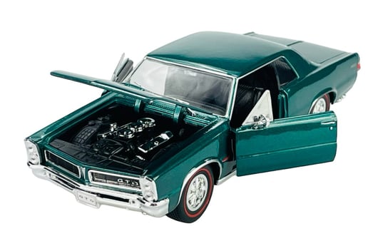 Welly 1965 Pontiac Gto Zielony 1:24 Samochód Nowy Metalowy Model ...