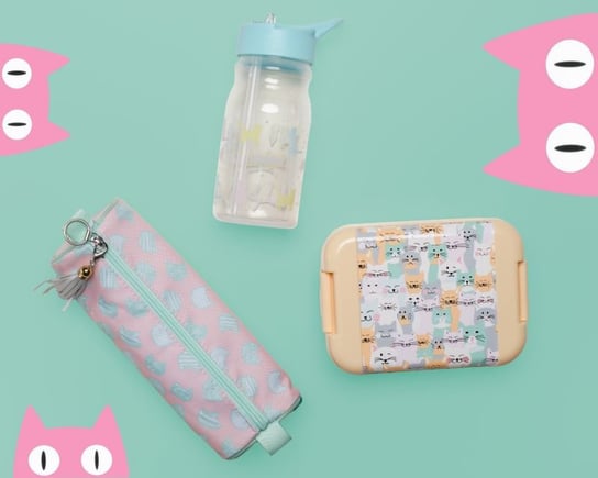 Piórnik Tuba, Purrrfect Love, Różowo - Miętowy, 1 Sztuka - Empik ...