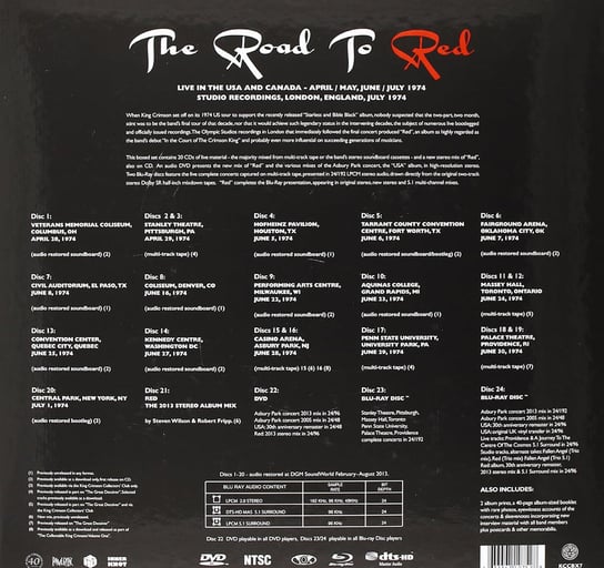 The Road To Red (40Th Anniversary Limited Edition) (Remastered) (24CD ...