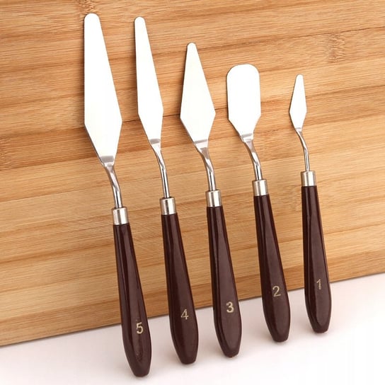 Szpachelki Malarskie Zestaw Szpachelek Malarskich Do Malowania 5 Sztuk ...