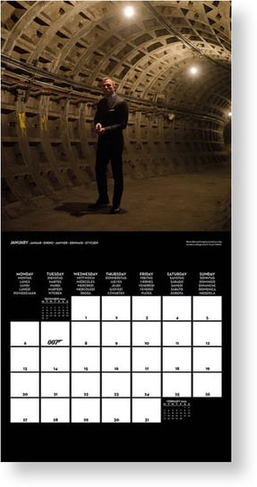 JAMES BOND 2025 kalendarz ścienny na 2025 rok - Inna marka | Sklep ...