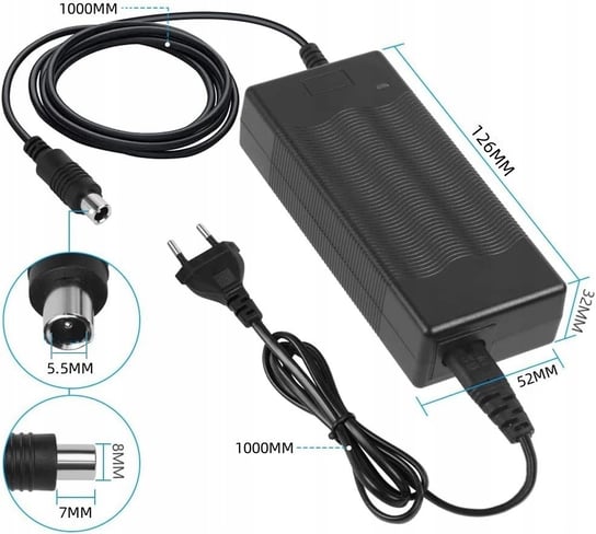 42V 2A ŁADOWARKA ZASILACZ DO SKUTER HULAJNOGI ELEKTRYCZNEJ - Inna marka ...
