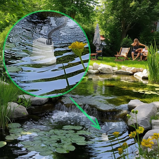 Pompa niskiego zanurzenia 600l/h, trwała, cicha praca, energooszczędna, Krüger Meier ClearGenix ...