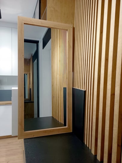 Lustro GRUBA 6cm rama 120x40 dąb artisan lancelot - fabryka luster ...