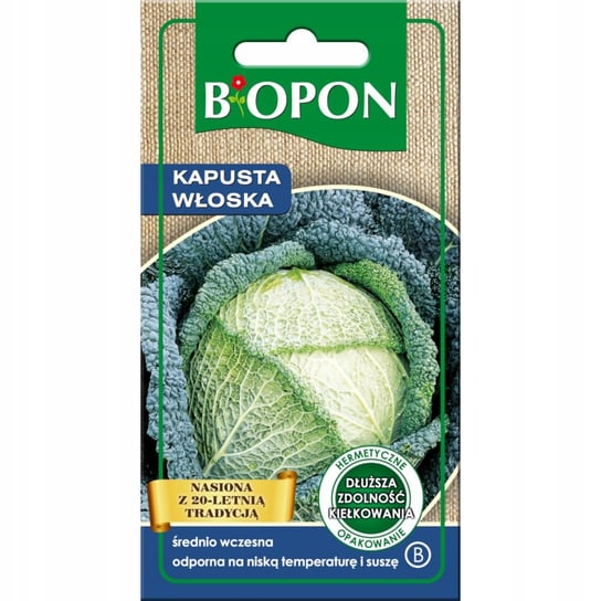 Biopon nasiona kapusta wloska 1 g karbowane liście-Biopon - Biopon ...