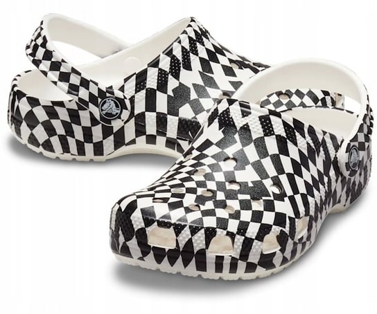 Crocs Męskie Buty Chodaki Klapki Classic Warped Checker 211007 Clog 48 ...