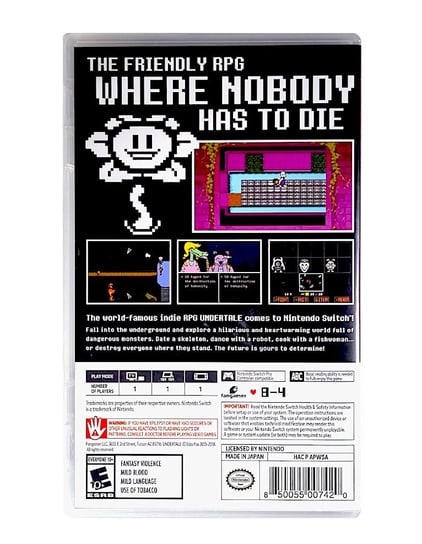Gra Nintendo Switch Undertale / Import USA - Toby Fox | Gry i programy ...