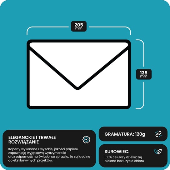 Koperty ozdobne gładkie K5 135x205mm c. różowe Malmero Bougainvillee NK ...