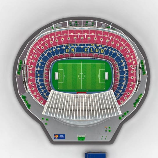 Stadion piłkarski - CAMP NOU - Puzzle 3D 98 elementów - model klubowy ...