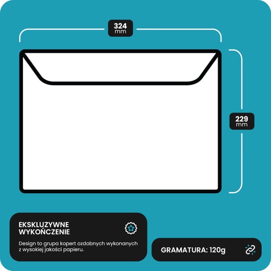 Koperty Ozdobne Gładkie C4 Z Paskiem Design Różowe 120G 25 Szt. - Duże ...