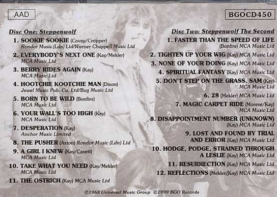 Steppenwolf / Steppenwolf The Second (2CD Remastered) - Steppenwolf ...