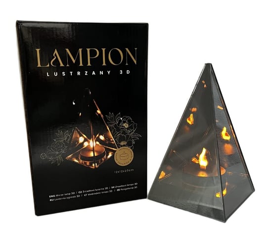 Lampion Lustrzany Lindo Home Piramida 3D Led 20 Cm - Astek | Sklep ...