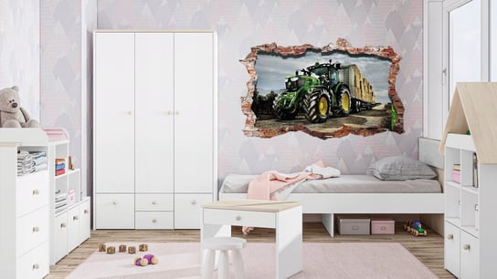 NAKLEJKI NA ŚCIANĘ John Deere Traktor 70x46 cm - Atram | Sklep EMPIK.COM