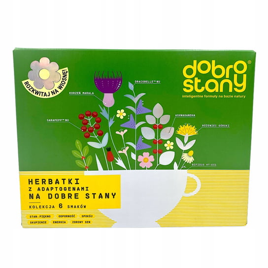 Dobrostany Herbatki z Adaptogenami na Dobre Stany 6 Smaków 30 Kopertek ...